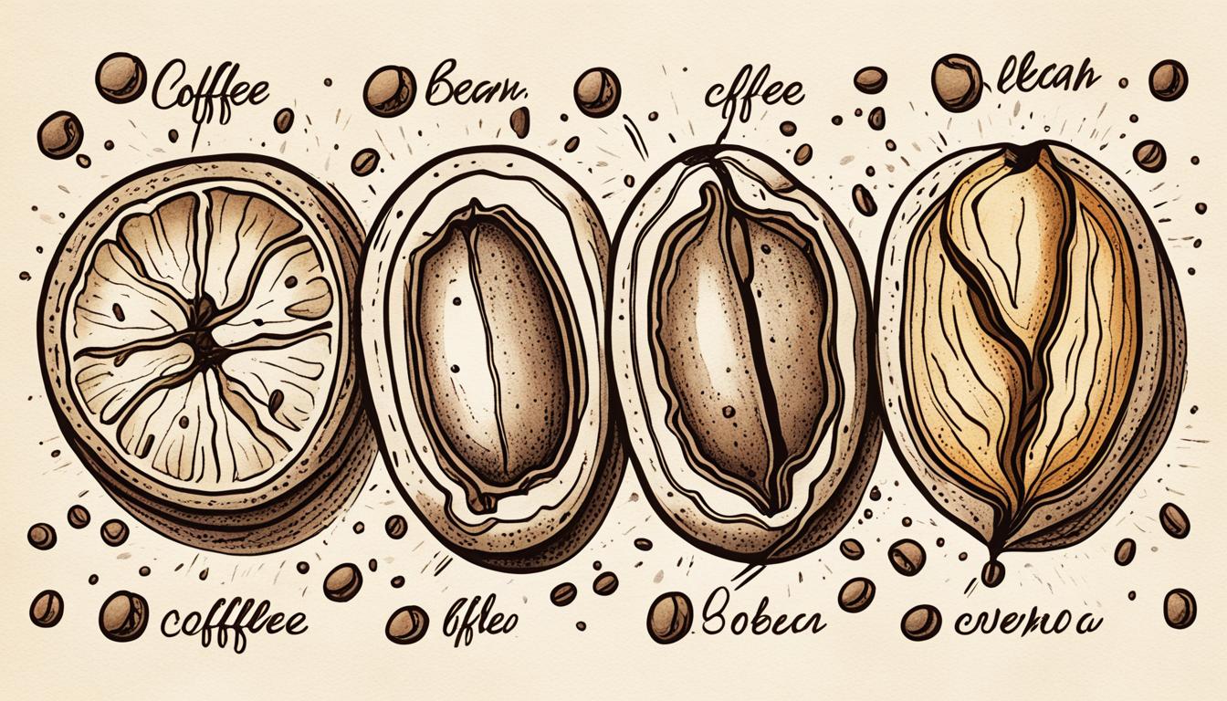 What are the common defects found in coffee beans?