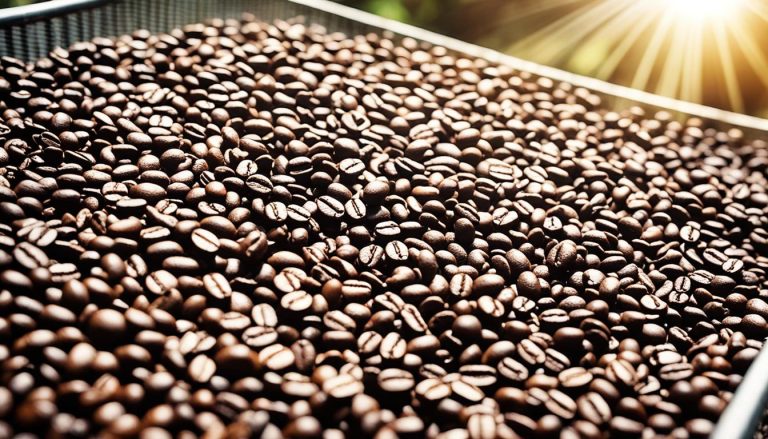 What is the impact of sun-drying on coffee beans?